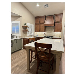 Kitchen Remodel ft. Tri Color Cabinets - Kitchen - Phoenix - by Todd ...