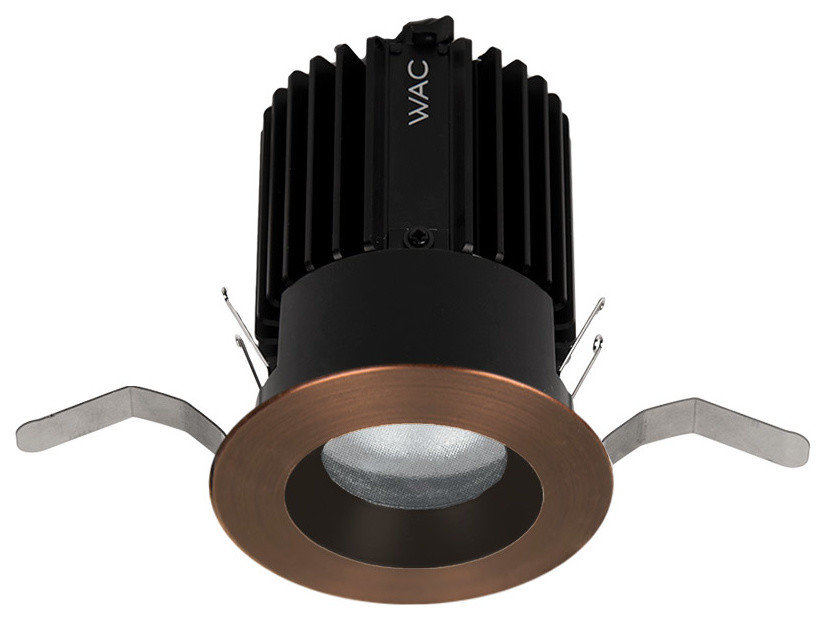 Volta 2" LED Round Shallow Regressed, Light Spot 12 3000K 90CRI, Copper ...