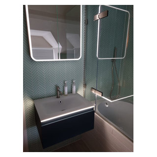 Cranham bathroom. Wash basin as focal point. - Contemporary - Bathroom ...