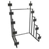 Pemberly Row 5-Tier Modern Metal Headboard Display Rack in Black ...