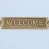 Welcome Sign, Antique Brass - Beach Style - Novelty Signs - by ...