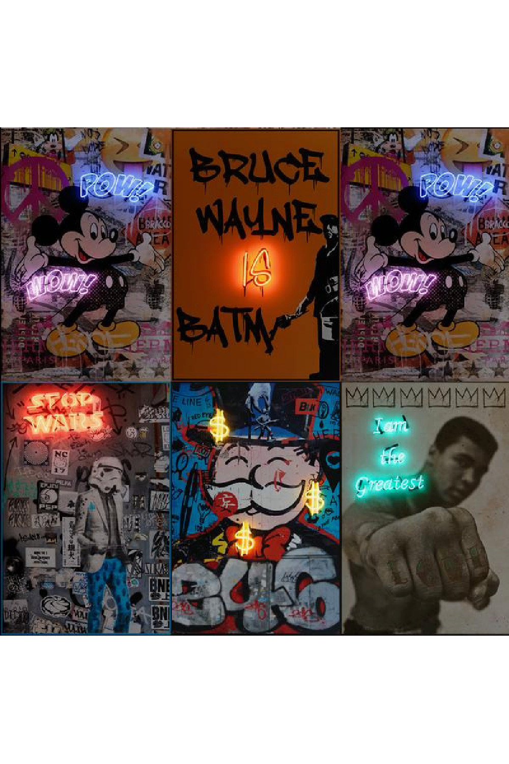 Stormtrooper Neon Artwork | Andrew Martin Star Wars, 39" X 59 ...