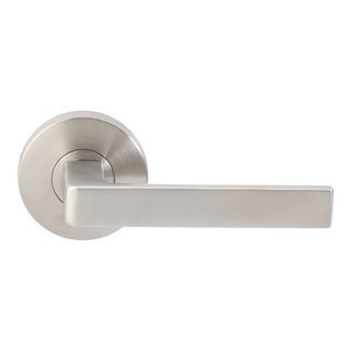 Tokyo Lever, Tubular Passage, Backset, Satin Stainless Steel, 2-3/8 ...
