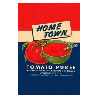 Home Town Brand Tomato Puree, 20" x 30" - Traditional - Prints And ...