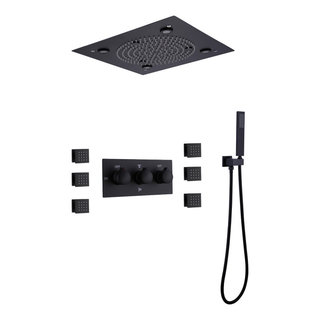 Complete Shower System with Rough-in Valve - Contemporary - Showerheads ...