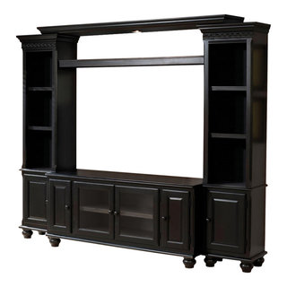 ACME Ferla Entertainment Center, Black - Traditional - Entertainment ...