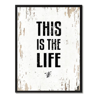 This Is The Life Inspirational, Canvas, Picture Frame, 28"x37 ...