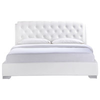 Amelia Full Vinyl Bed - Contemporary - Platform Beds - by Decor Savings ...