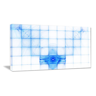 Bat Outline on Radar Screen, Abstract Canvas Art Print, 32"x16"x1 ...