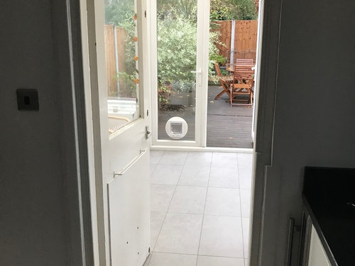 Fully Glazed Door between kitchen and conservatory | Houzz UK