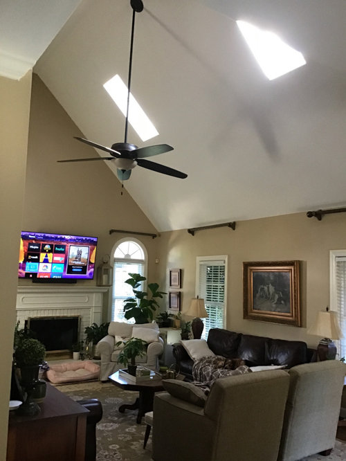 Vaulted Ceiling den conversion with Dormers