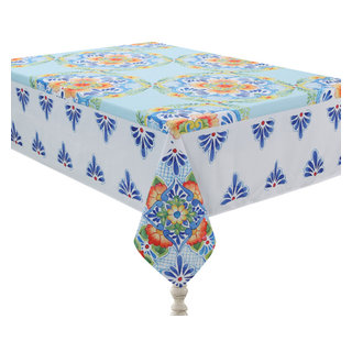 Talavera Table Cloth, 70" X 144" - Contemporary - Tablecloths - by ...