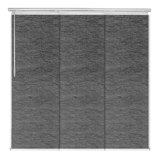 Ember Lead 3-Panel Track Extendable Vertical Blinds 36-66"W, 91.4" H ...