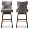 Gradisca Swivel Barstool in Gray (Set of 2) - Transitional - Bar Stools ...