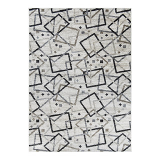 Augusta Town Square Multi Geometric Area Rug, 5'3"x7'3" - Contemporary ...