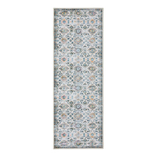 Homefires Yasmine Persian Style Runner Area Washable Rug 21" X 60 ...