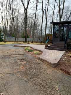Sad backyard-now less sad.