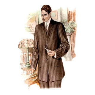 Two-Button Sack - Checking the Mail, 20" x 30" - Traditional - Prints ...