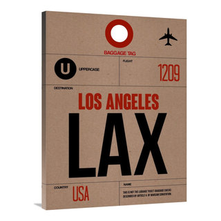 "LAX Los Angeles Luggage Tag 1" Fine Art Print, 30" x 40" - Modern ...