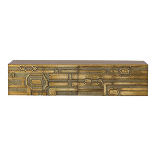Abstract Block Cabinet, Brass - Contemporary - Storage Cabinets - by ...