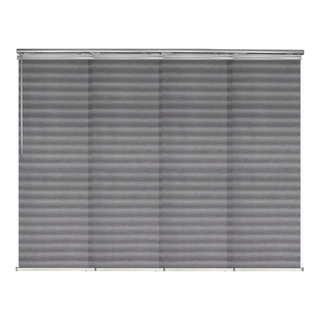 Rubi 4-Panel Track Extendable Vertical Blinds 48-88"W, 116" H - Modern ...
