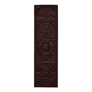Nourison Regal Espresso Area Rug, 2'3"x8', 3'9" x 5'9" - Traditional ...