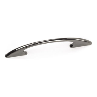 96mm Delano Large Narrow Pull - Black Nickel - Transitional - Cabinet ...