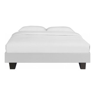 White Platform King Bed - Transitional - Platform Beds - by UStradeENT ...
