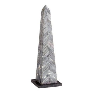 Herring Obelisk Sculpture - Farmhouse - Decorative Objects And ...