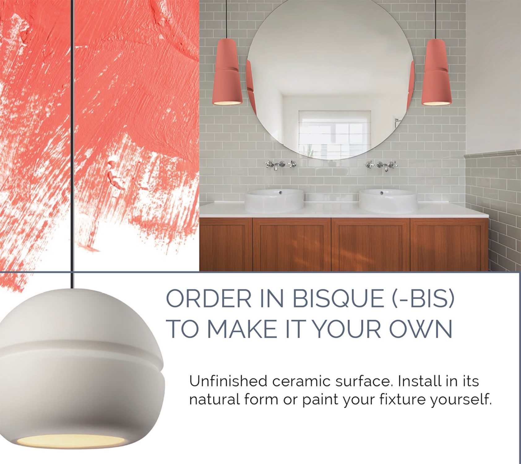 Ambiance Small Rectangle Closed Top Wall Sconce, Bisque - Contemporary ...