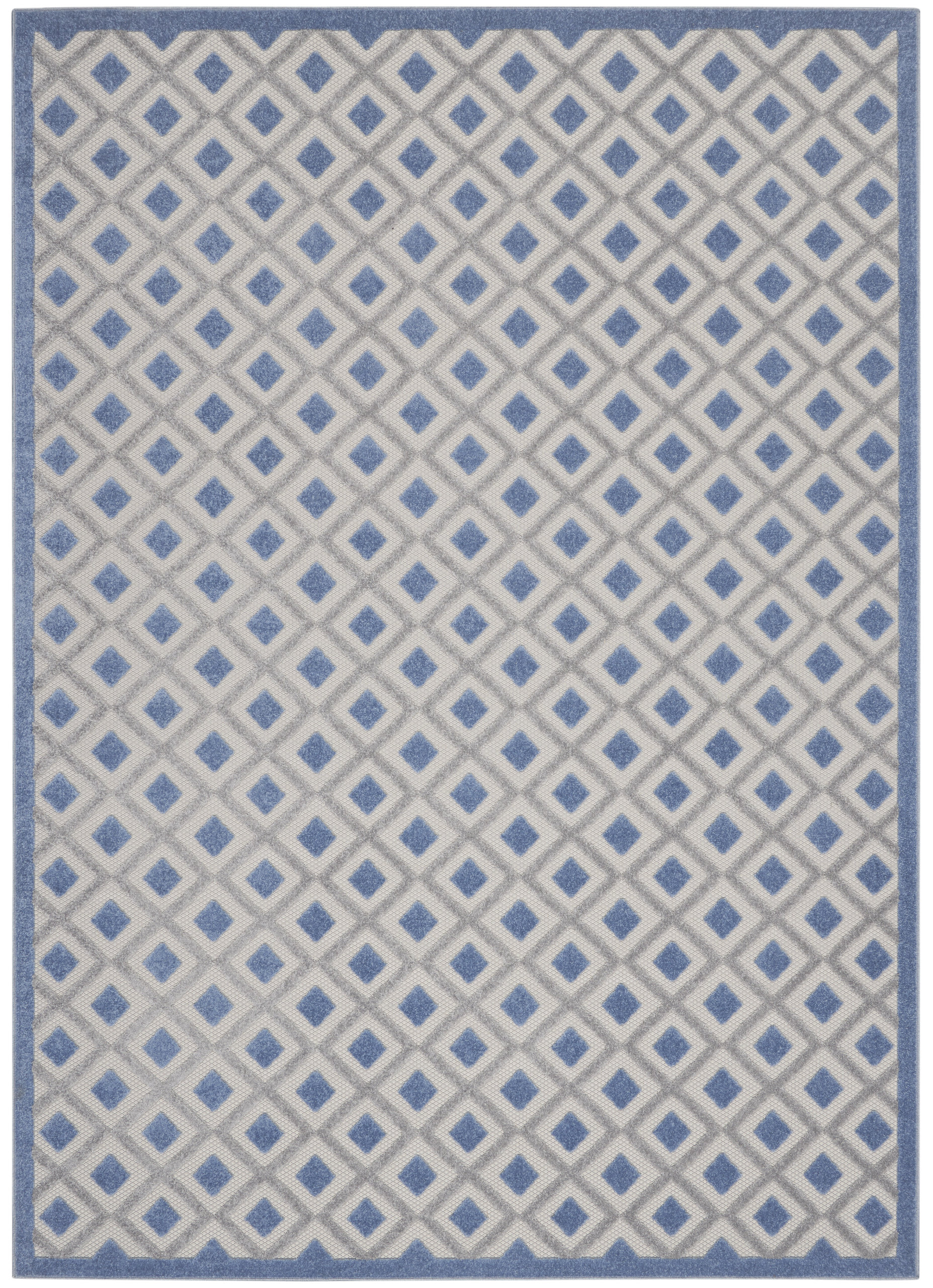 Nourison Aloha ALH26 Area Rug, Blue/Grey, 9' x 12' - Scandinavian ...