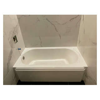 BATHROOM - 24 x 48 Statuary Porcelain Tub / Shower Wall Tile with ...