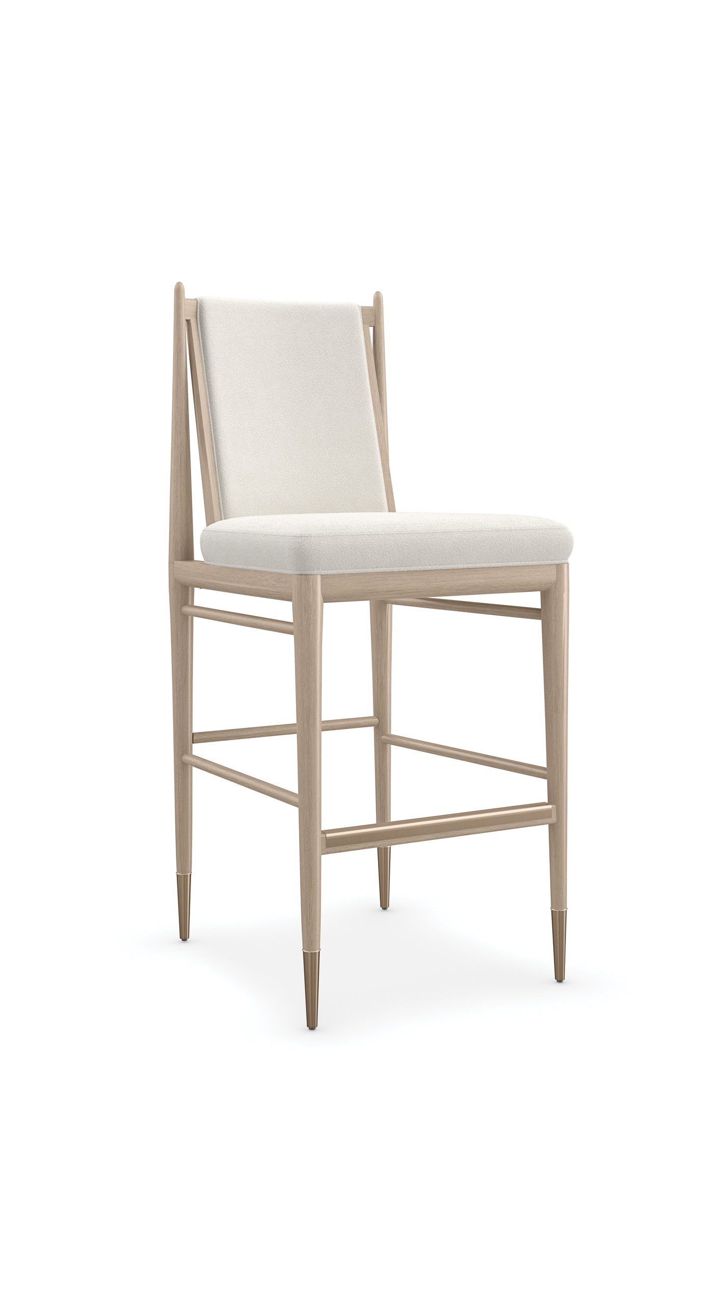 Unity Light Bar Stool - Midcentury - Bar Stools And Counter Stools - by Caracole | Houzz