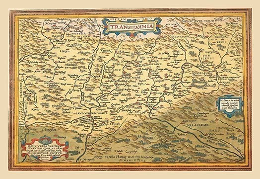 Map of Transylvania, 16" x 24" - Traditional - Prints And Posters - by ...