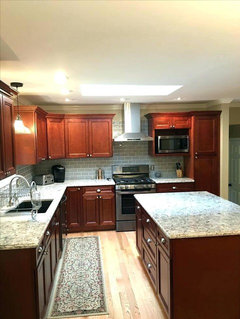 staining cherry cabinets