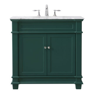Elegant Lighting VF50036 Wesley 36" - Contemporary - Bathroom Vanities ...