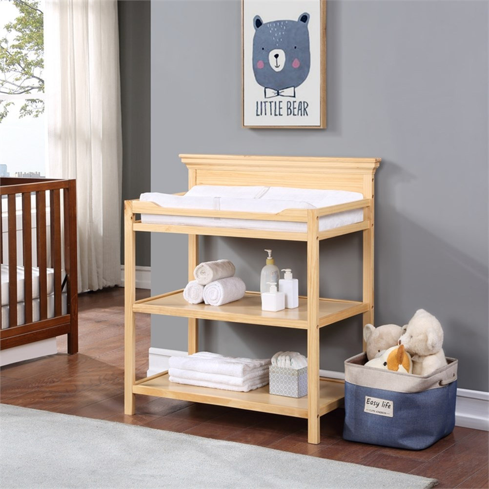 Suite Bebe Universal Traditional Wood Changing Table in Natural ...