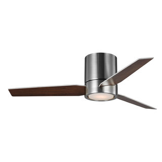 Luxury Mid-Century-Modern Ceiling Fan, Brushed Nickel - Midcentury ...