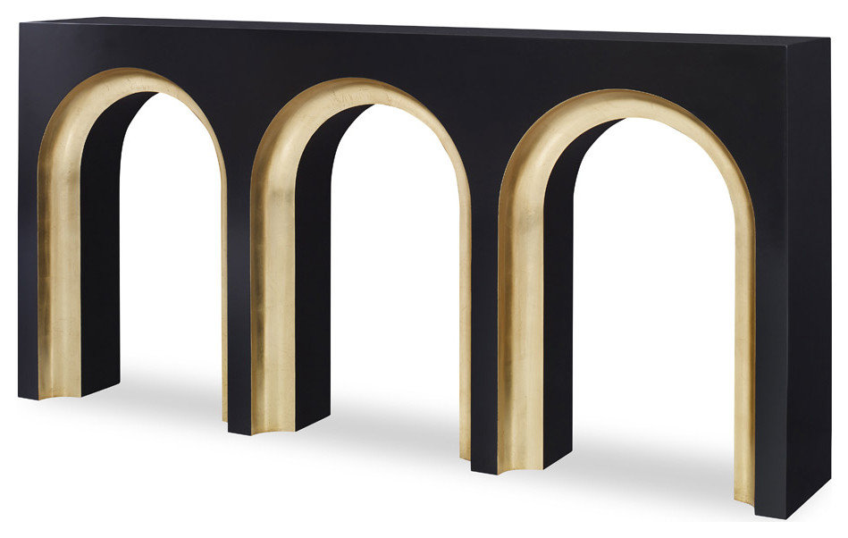 Ambella Home Collection - Colosseum Console Table in Gold - 17601-850 ...