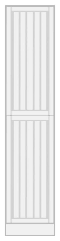 Pantry 2Door 18w x 84h 24d Beadboard - Transitional - Kitchen Cabinetry ...