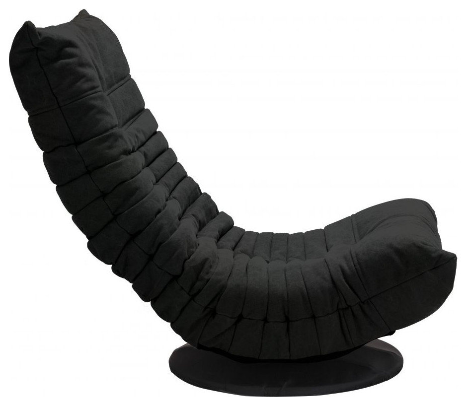 Down Low Swivel Chair Black - Transitional - Armchairs And Accent ...