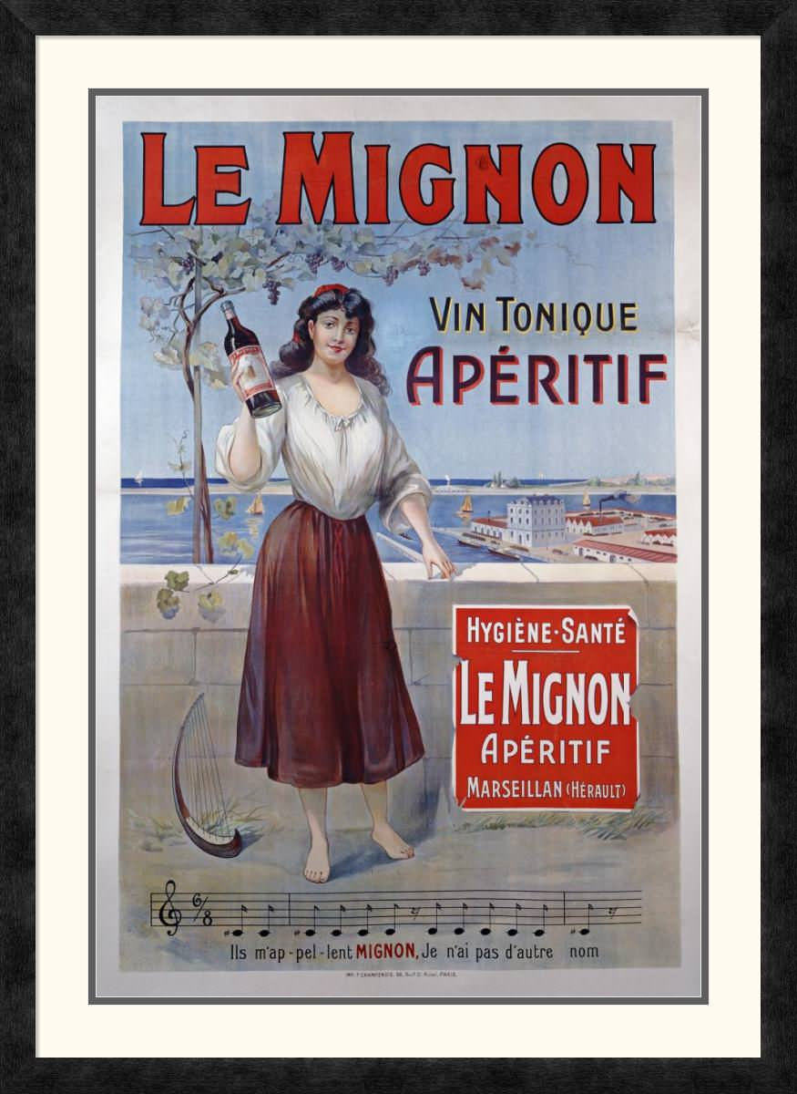 "Le Mignon" Framed Digital Print by Unknown, 21x28", 26"x36 ...