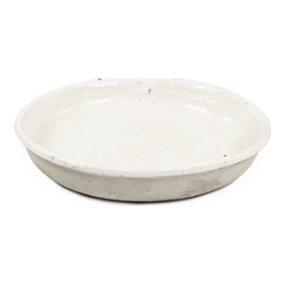 Large Distressed White Plate - Farmhouse - Decorative Plates - by ...