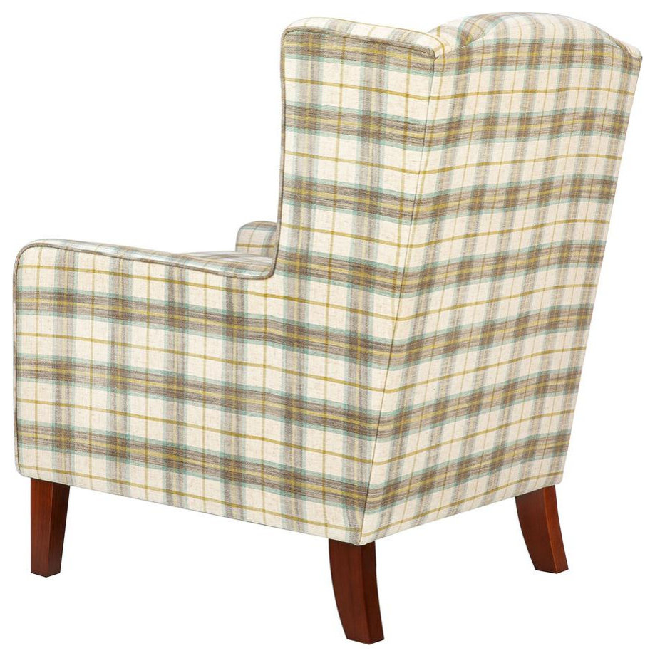 Traditional Classic Wingback Upholstered Accent Chair - Farmhouse ...