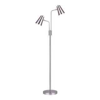 Canarm Orli 3 Light Floor Lamp, Matte Brushed Nickel - Transitional ...