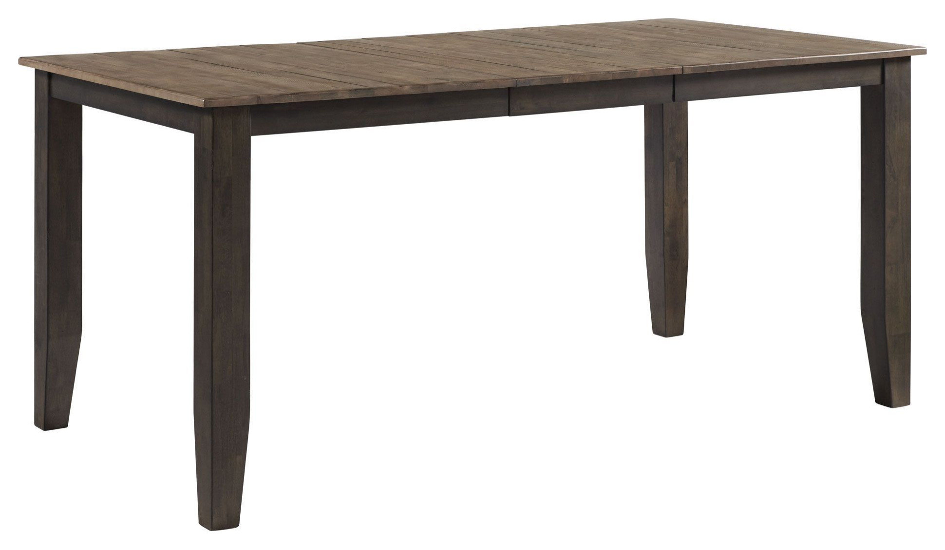 Beacon 60" Wide Counter Table With Self-Storing Leaf, Black and Walnut ...
