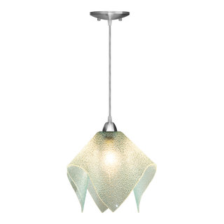 Radiance Flame Pendant, Medium, Diffused Spark-Lite Glass ...