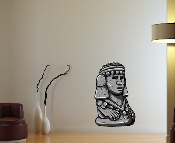 Aztec Vinyl Wall Decal AztecUScolor006, 8 in. - Contemporary - Wall ...