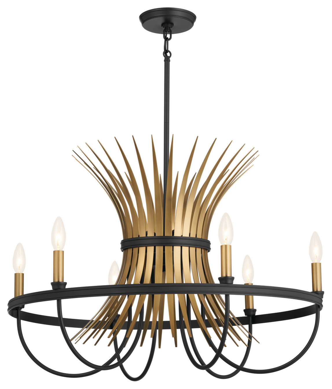 Kichler Baile Six Light Chandelier - Contemporary - Chandeliers - by ...