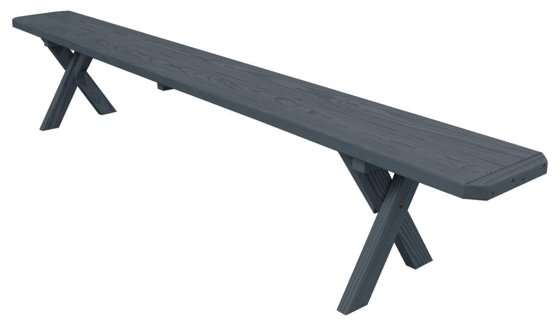 Pressure Treated Pine Cross Leg Picnic Bench, 8 Foot - Transitional ...